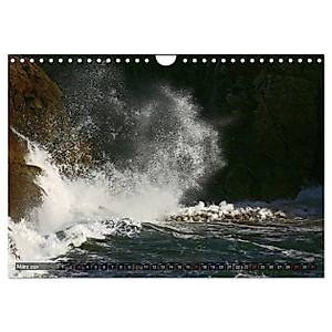 Rock in the surf (Wall Calendar 2024 DIN A4 Landscape), CALVENDO 12 Month Wall Calendar