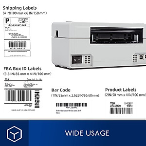Phomemo Shipping Label Printer, with Useful Label Holder Set - 6''/s Commercial Grade 4x6 Thermal Printer, Compatible with Shopify, Ebay, UPS, USPS, FedEx, Amazon & Etsy, Works on Windows & macOS
