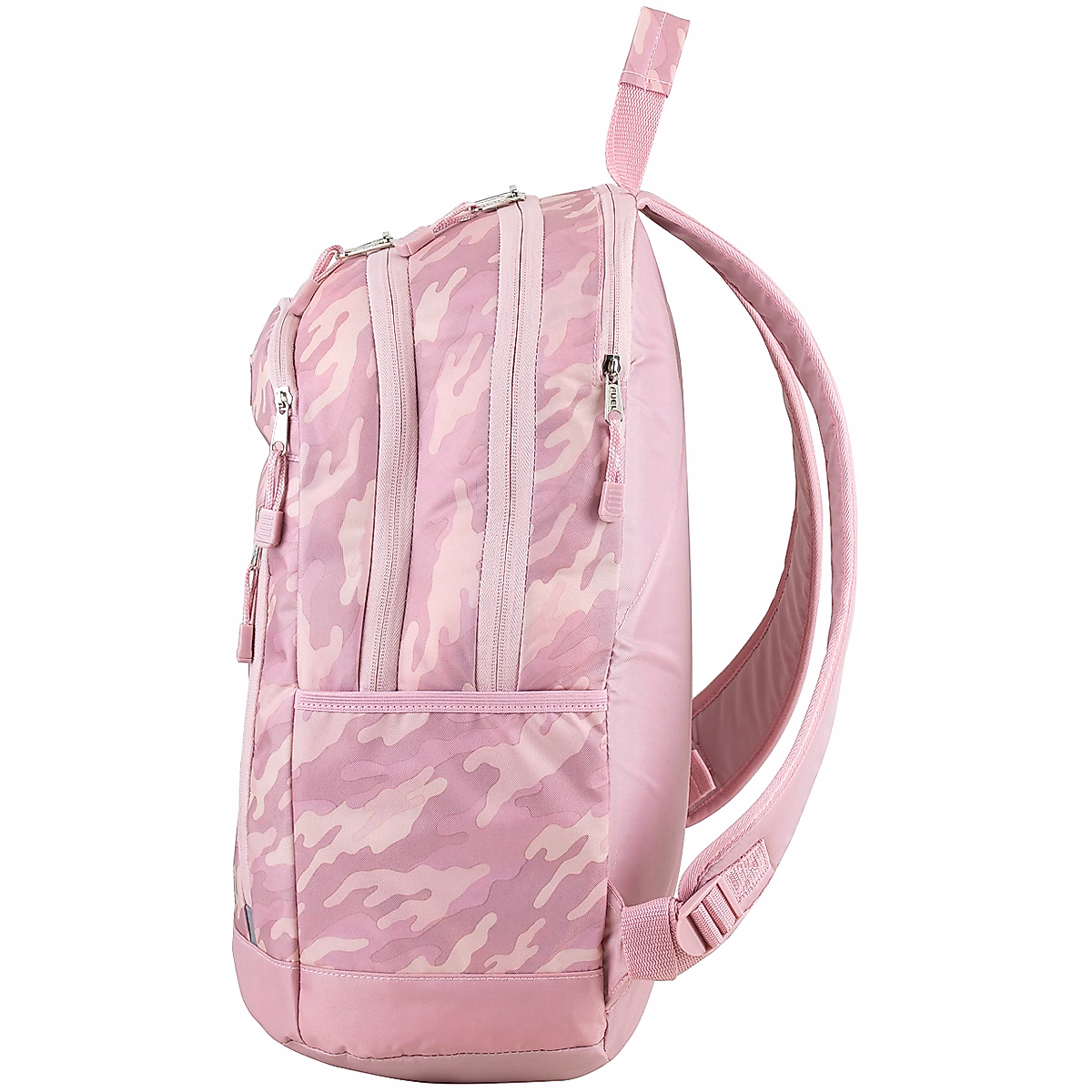 Fuel Pro Sport Active Multi-Pocket Travel Luggage Carry On Weekender Daypack Hiking Camping Backpack Bag, Pink Camo