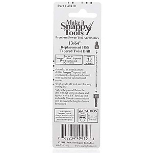 Snappy Tools Replacement 13/64 Inch HSS Tapered Drill (Replaces Part # 49413) #49410