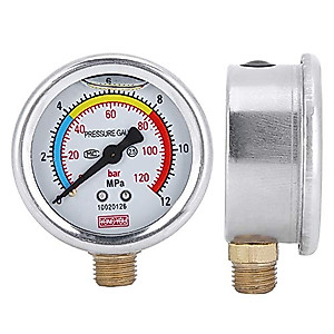 Garden Supplies, Easy to Store Convenient Accurate Pointer Pressure Gauge for Home for Professional Use for General Purpose for Garden