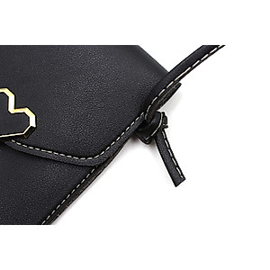 RARITYUS Multi-Layer Mini Crossbody Cell Phone Pouch Purse PU Leather Shoulder Bag with Touch Screen Window for Women Girls