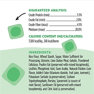 Ultra Chewy Denta-Mint Double Treat Bones: Long-Lasting Dog Treats Made in USA for Large and Small Breeds, Highly Digestible, Ideal for Aggressive Chewers (24 Count)
