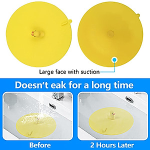 Kitchen Sink Strainer Sink Stopper - Abnaok 2 PCS Sink Strainer Stopper Kit, Universal Silicone Drain Cover, 4.5 Inch Stainless Steel Sink Drain Strainer, Food Catcher for Kitchen Sink