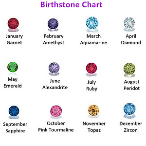 Ouslier 925 Sterling Silver Personalized Birthstone Infinity Name Ring with Engraving Inside (Silver)