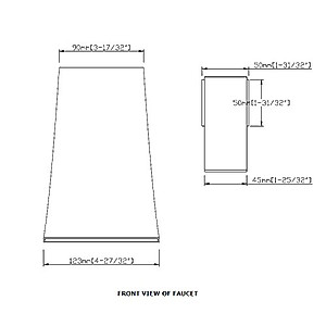Sumerain Wall Mount Tub Filler,Brushed Nickel Waterfall Tub Spout for High Flow Rate