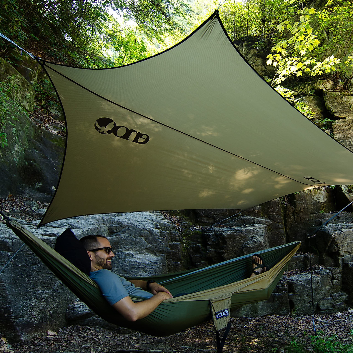 ENO, Eagles Nest Outfitters ProFly Nylon Rain Tarp, Lichen