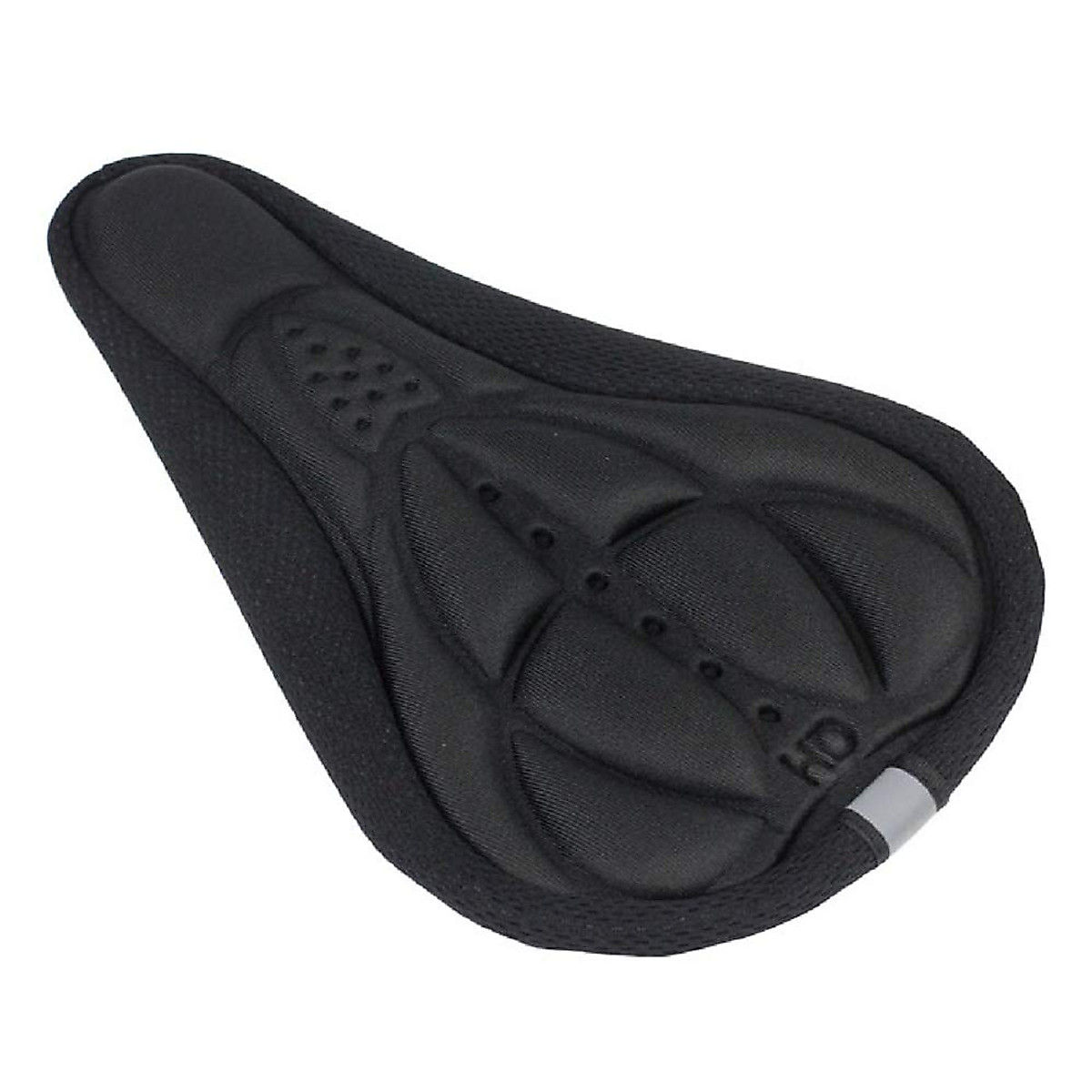 Toxz Cycling Bike 3D Silicone Gel Pad Black Seat Saddle Cover Soft Cushion,Soft Breathable,Bicycle Sponge Seat Cover