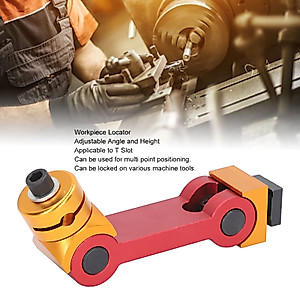 Adjustable Milling Vise Stop, CNC Mill Work Stop Part Locator Milling Machine Positioner, Universal CNC Machine Movement Mill Work Stop Tool Part Workpiece