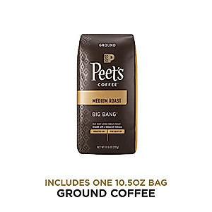 Peet's Coffee, Medium Roast Ground Coffee - Big Bang 10.5 Ounce Bag