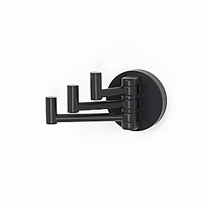 Alno Contemporary I A8385-MB Triple Swivel Robe Hook Matte Black