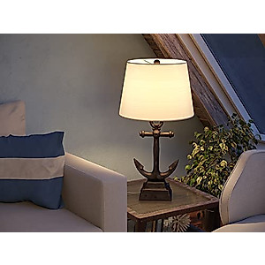 Kenroy Home 32297WBZ Aweigh Table Lamps, Medium, Weathered Bronze