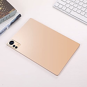 4G Dual SIM Calling Tablet, 10Inch Android 11 8 Core Tablet PC, 6GB RAM 256GB ROM, Dual Stereo Speaker, 7000mah Battery, 2.4G/5G Dual Band WiFi, Double HD Cameras(Gold)