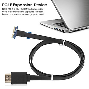 Kafuty-1 PCI-E HDMI Adapter Cable, NGFF M.2 A/E Key HDMI External Graphics Card Line Adapter, for Laptop Notebook(NGFF AKEY Interface Adapter Cable)