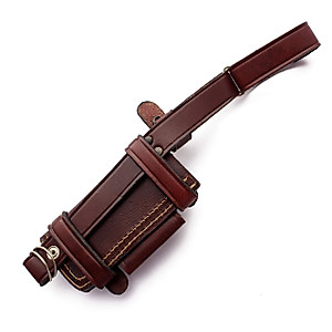 GCS Custom Handmade Leather Sheath - Vertical Drop Leg Carry for 6" or Smaller Fixed Blades GCS 167