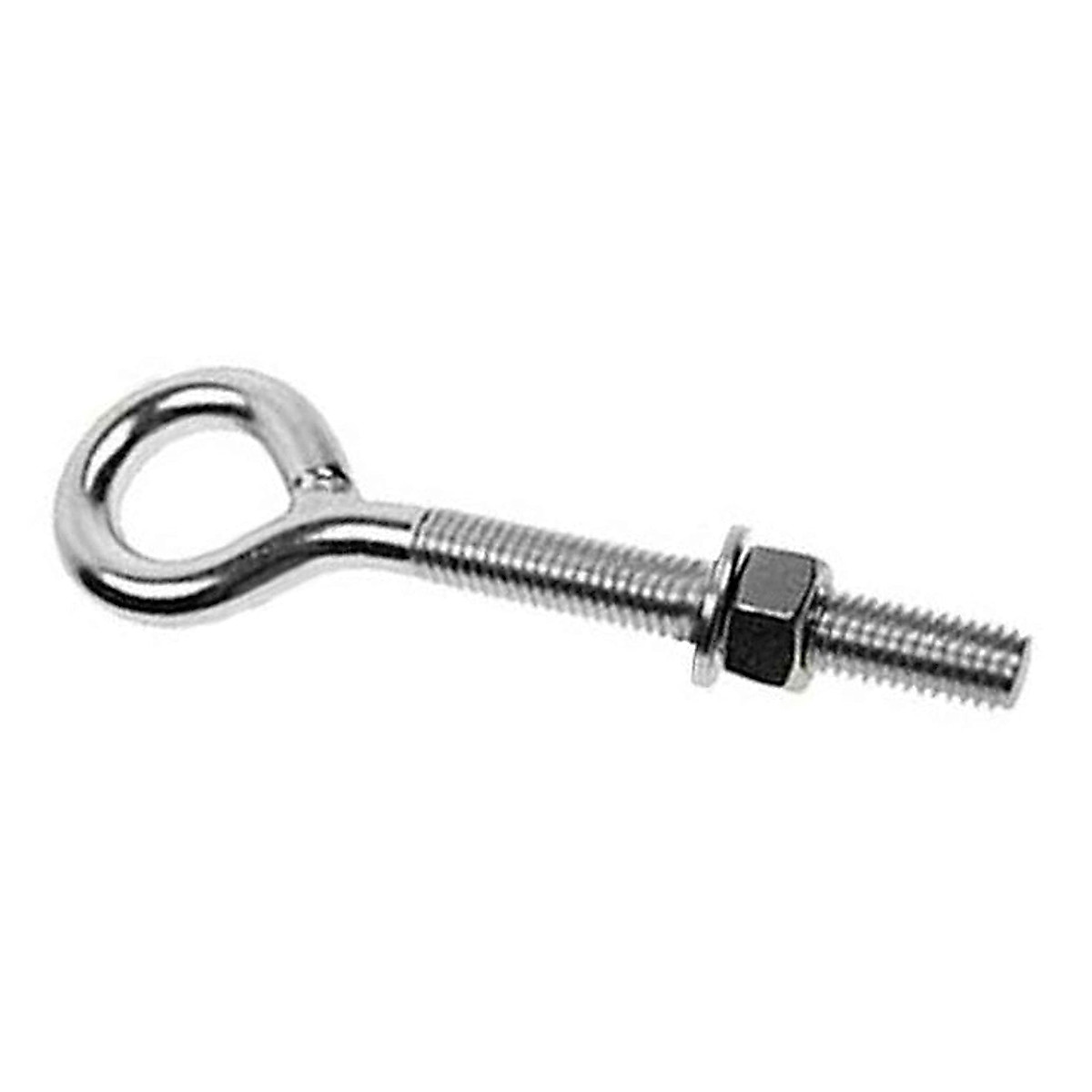 US Cargo Control Plain Eye Bolt Welded Stainless Steel - 1/4 in x 6 in