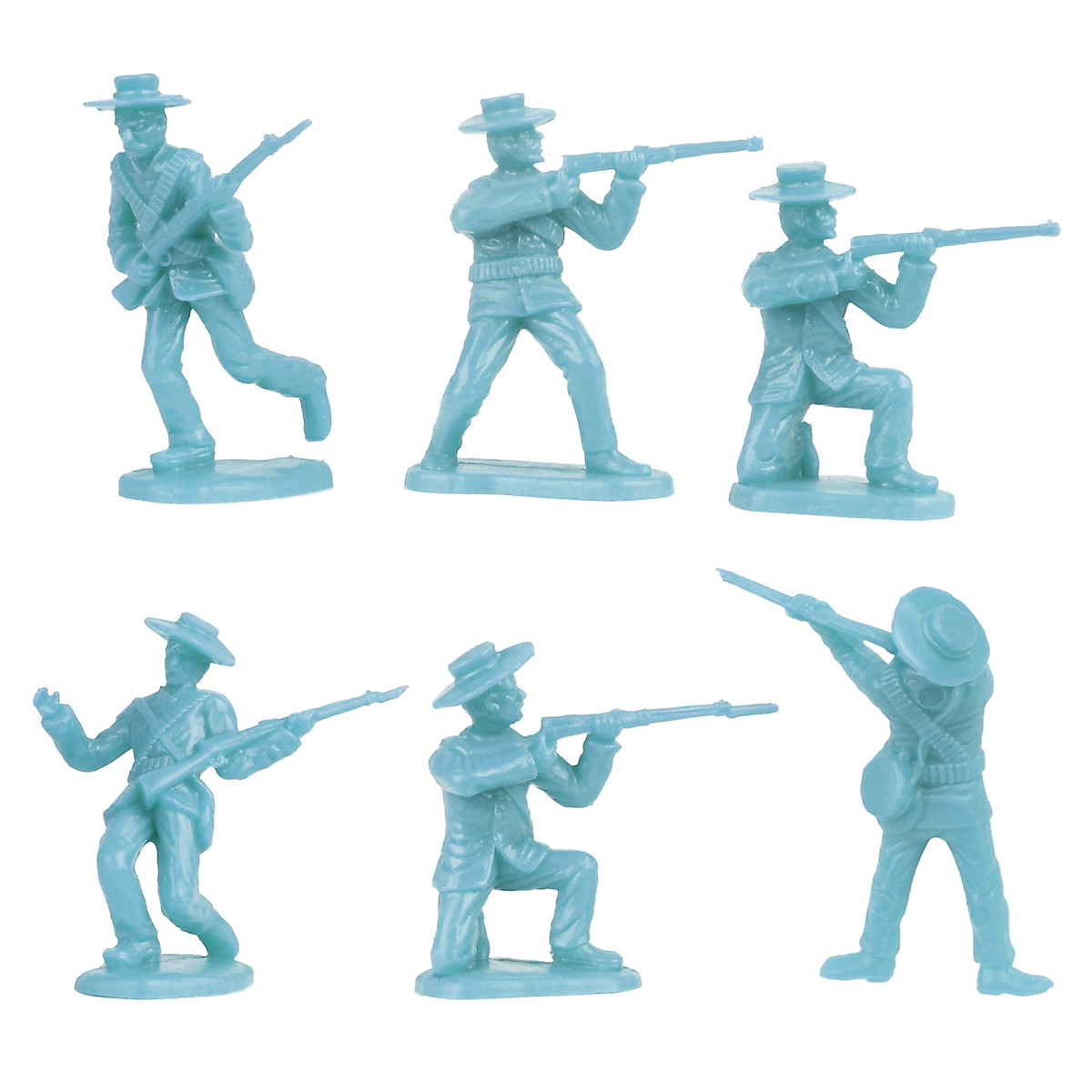 BMC The Alamo Plastic Army Men - Texas vs. Mexico 37pc Soldier Figures
