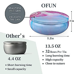 Large Citronella Candle Outdoor, Soy Wax Scented Candle Set 3 Wick | Aromatherapy Candle Bulk for Home Patio Yard Garden Camping BBQ