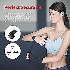 AMAFACE Wireless Earbuds for Youth Guys, Truly Wireless Headphones Stereo Sound in-Ear with Mic Touch Control, Sweat-Proof Bluetooth 5.0 Noise Reduction Earphones with Cartoon Red Charging Case