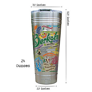 Catstudio Berkshires Thermal Tumbler | Triple Wall Insulation With Non Slip Bottom | Great Travel Cup for Water, Coffee, Tea, or Smoothies