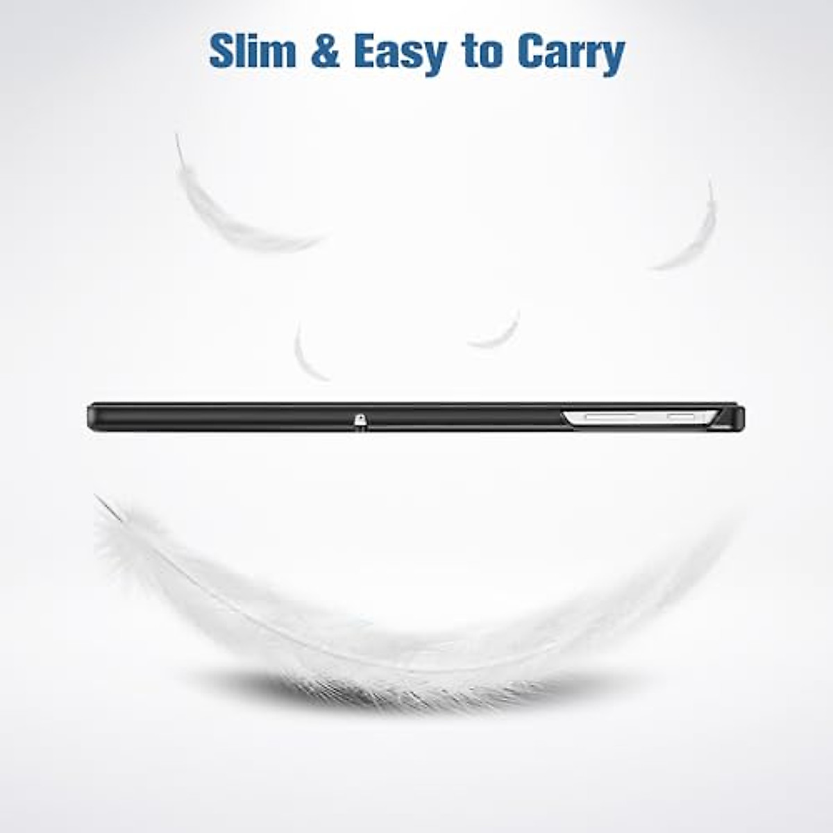 Fintie Case for Onn 11 Tablet Pro (2023 Model) - Premium Vegan Leather Slim Lightweight Hard Shell Stand Cover for ONN Pro 11 inch Tablet 100110027, Black