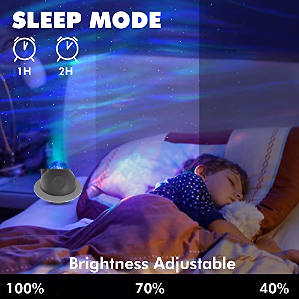 Star Projector with Remote Touch Control,Bluetooth Music Speaker & White Noise Galaxy Light Projector, LED Night Light for Kids Adults,for Home Decor Bedroom,Ceiling,Party