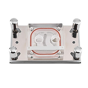 Bewinner PC Water Cooling Block,Computer CPU Water Cooling Block Waterblock Copper Base with Micro Channel,for AM2 / AM2+ / AM3 / AM3+ / AM4 / FM2+ CPU,Processed with Anti-Oxidization Technology
