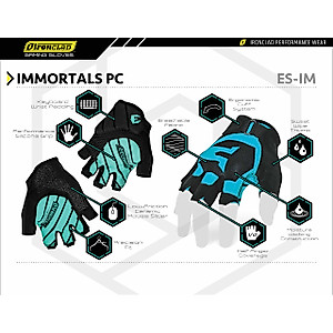 Ironclad Immortals PC Gaming Gloves, Precision Fit, Performance Grip, Machine Washable, (1 Pair), Size L (ES-IM-04-L)