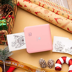 Phomemo Pocket Printer - M02 PRO, 300 dpi Higher Resolution, Bluetooth Sticker Mini Printer, Wireless Thermal Inkless Printer, Good for Photo, Art,Journal, Work,Study Notes,for iPhone & Android Phones