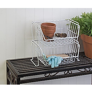 Grayline 40630, Small Stack Basket, White