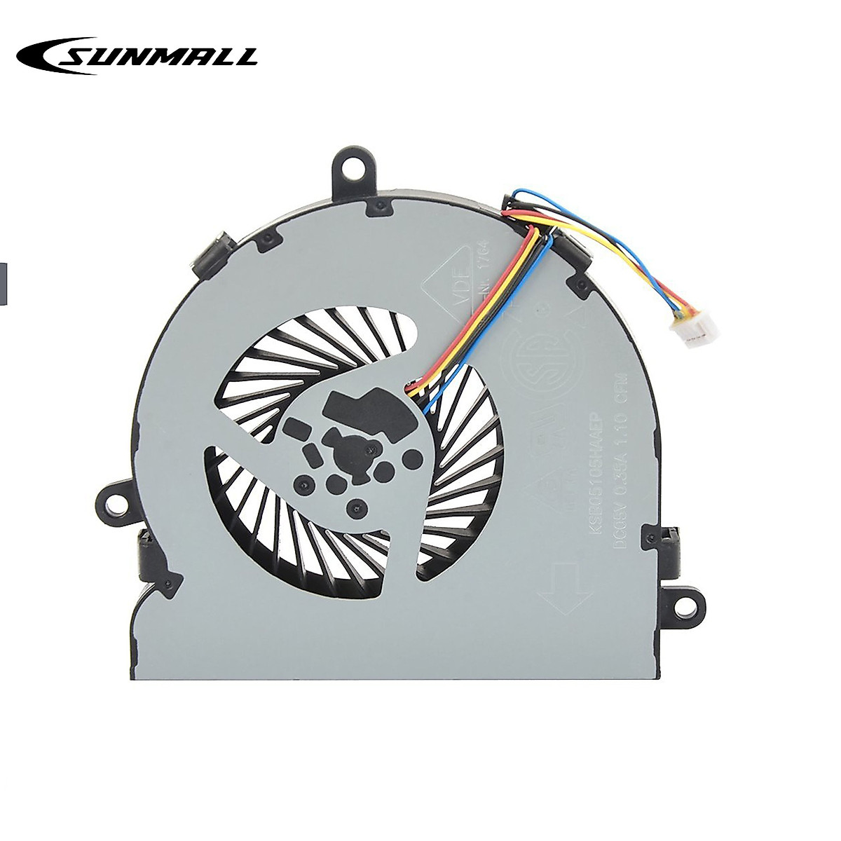 Replacement CPU Cooling Fan Compatible with HP 250 G4 255 G4 15-AC 15-AF 15-AC622TX 15-ac032no 15-ac033no 15-ac042ur 15-ac121dx 15-ac029ds 15-ac120nr 15-ac137cl 15-ac023ur Series (4-Pin 4-Wire)