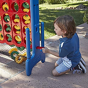 ECR4Kids Jumbo 4-To-Score with Mesh Net and Carry Bag, Giant Game, Assorted