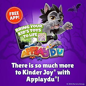 Kinder Joy Eggs, 15 Count, Treat Plus Toy, Halloween Party Fun, Kids Party Favors, Sweet Cream And Chocolatey Wafers, Individually Wrapped, 10.5 Oz