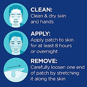 Band-Aid Brand Hydro Seal Acne Patches for Face, Non-Medicated Acne Blemish Patch Absorbs Fluids & Provides a Protective Healing Environment for Pimples, 7 Patches