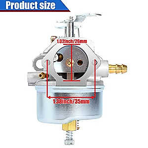 YOFMOO Adjustable Carburetor for Tecumseh 640349 640052 640054 HMSK80 HMSK90 LH318SA LH358SA 8HP 9HP 10HP Snowblower Snow Blower Generator Chipper Shredder Carb