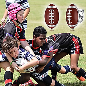 Sterling Silver Football Stud Earrings - Hypoallergenic Sports Jewelry Gifts for Women Sports Lovers (Football)