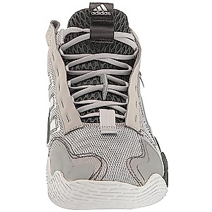 adidas Exhibit B Womens Mid Basketball Shoe, Grey/White/Team Dark Grey, 11.5