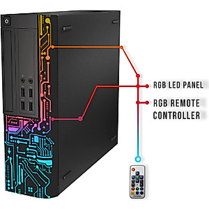 TechMagnet Gaming PC Desktop, Intel Core i7, Siwa 8, GT 1030 4GB DDR4, 16GB RAM, 240GB SSD + 2TB HDD, New MTG 24 Inch Monitor, RGB Kit, Wi-Fi, Windows 10 Pro (Renewed)