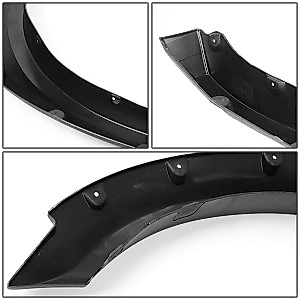 DNA Motoring WF-81008-MBK Pocket-Riveted Style Fender Flare Cover Wheel Protectors Compatible with 10-18 Dodge Ram 2500 3500, 4Pcs/Kit
