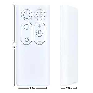 New Replacement Remote Only for Dyson Fan AM06 AM07 AM08, Part NO.965824-01 965824-02 - White