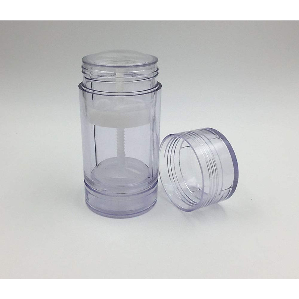 1 Oz(30ml) Twist-up Deodorant Containers,5 Pcs Clear Empty Deodorant Bottles Lip Balm Tubes Fot DIY Travel