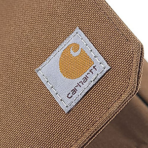 Carhartt Trifold Wallet, Durable for Men, Available in Leather and Canvas Styles, Nylon Duck (Carhartt Brown), One Size US