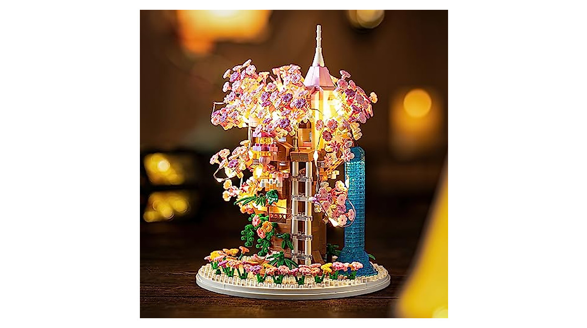 Insgen Cherry Blossom Bonsai Tree Set - 1382 Pcs