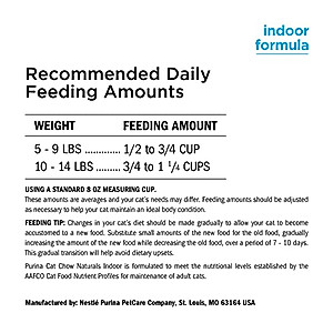 Purina Cat Chow Hairball, Healthy Weight, Indoor, Natural Dry Cat Food, Naturals Indoor - (4) 3.15 lb. Bags