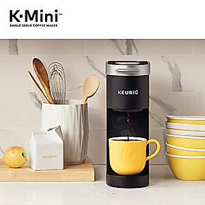 Keurig K-Mini Coffee Maker, Single Serve K-Cup Pod Coffee Brewer, Black with McCafe Classic Collection Variety Pack K-Cup Coffee Pods, 40 Count