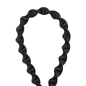 Sumnacon 2 Pcs Crystal Curtain Magnetic Tiebacks - Decorative Big Flower Curtain Clips Buckle with Stretchy Wire Rope, Sparkling Drapery Holdsbacks for Home Office Decor, Black