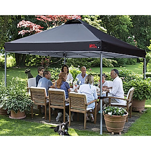 MASTERCANOPY Durable Pop-up Canopy Tent with Roller Bag (Black)