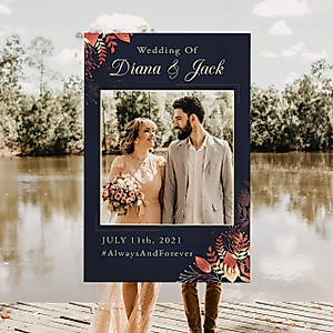 BannerBuzz Custom and Standard Selfie Frames, 890 GSM 5mm Non-Reflective Corflute Material, 600 DPI Direct UV Printing on Substrate, for Parties Photo Booth Events (Design 04, 36"x48")