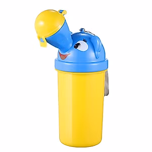 NUOBESTY Kids Pee Bottle, Baby Boy Portable Potty Urinal Emergency Toilet Pee Training Cup for Outdoor Camping Car Travel