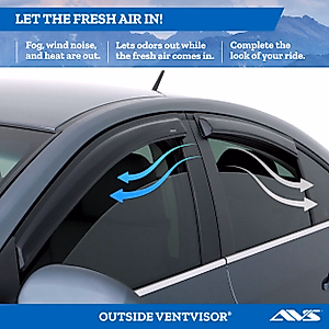 Auto Ventshade [AVS] Rear Ventvisor - Smoke Color | 15955 | Fits 1997 - 2003 Ford F-150 SuperCab, 1997 - 1999 Ford F-250 SuperCab